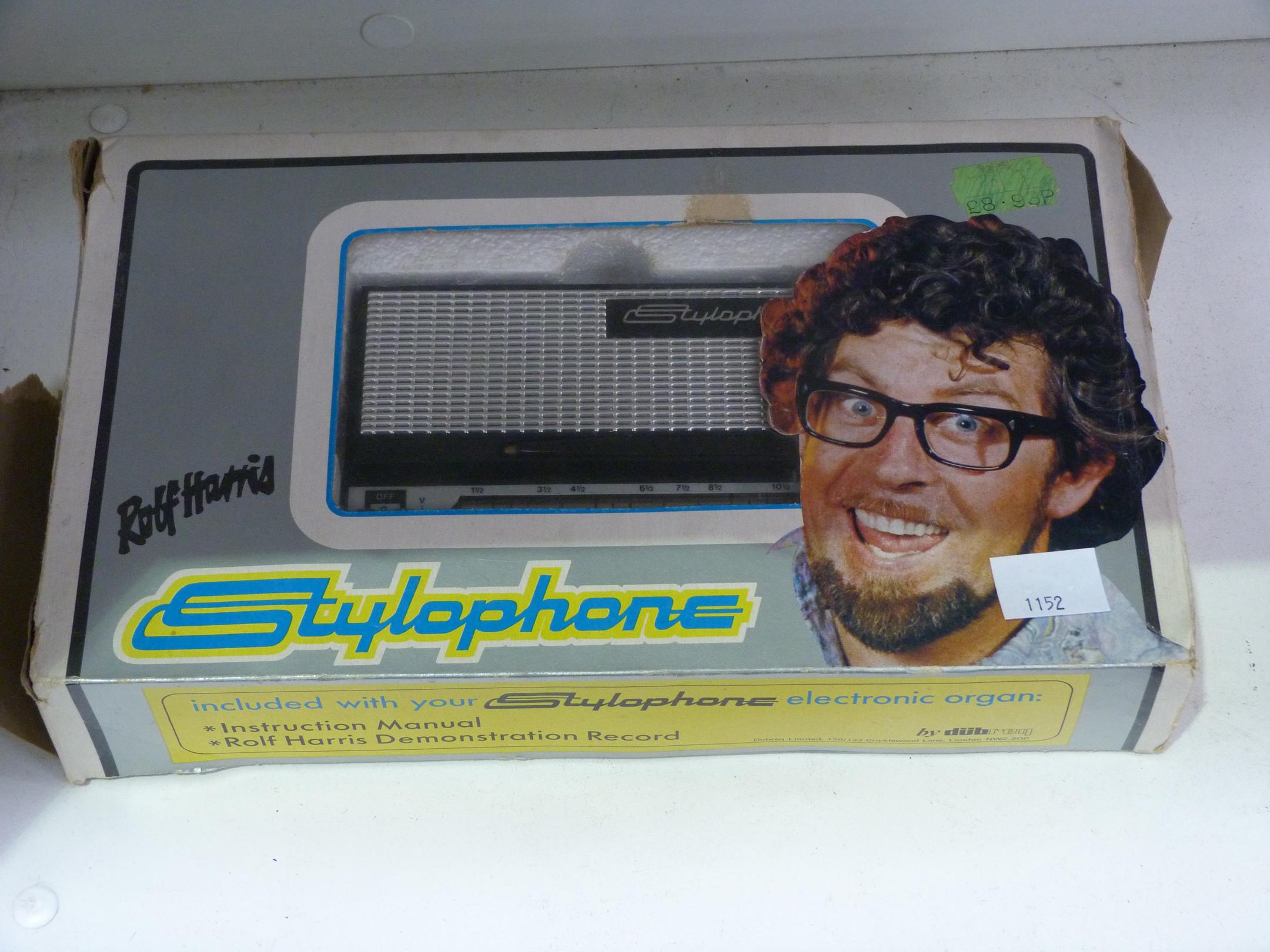A Rolf Harris Stylophone Electronic Organ Along with Playalong Record ...