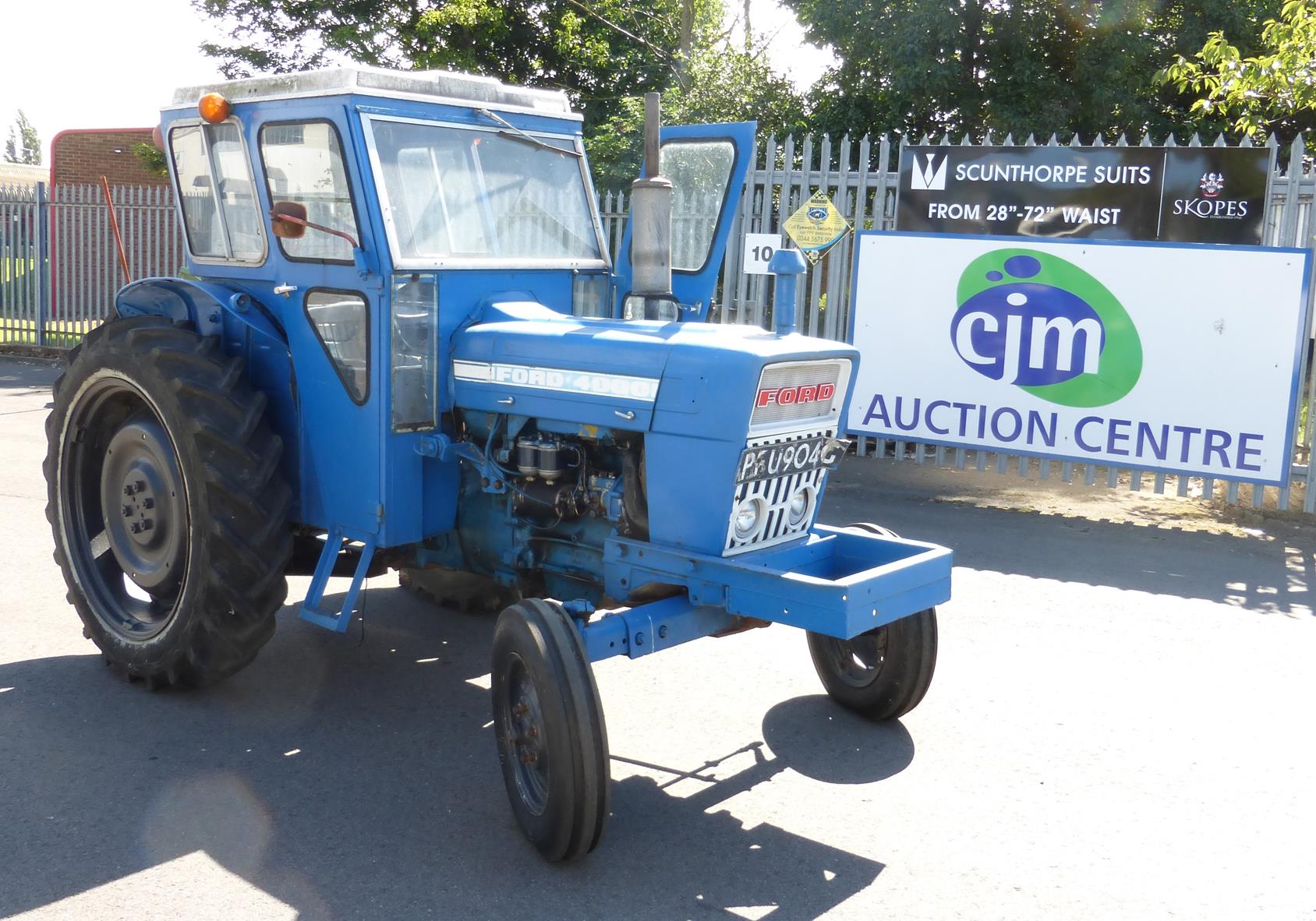 1969 Ford 4000 2WD Tractor fitted with a Duncan Slant Safety Cab, 3 CYL ...