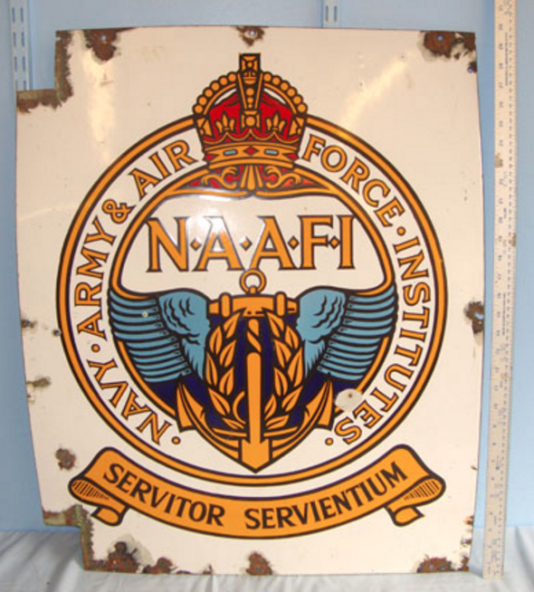 Original Large WW2 British Navy Army & Air Force (NAAFI) Kings Crown ...