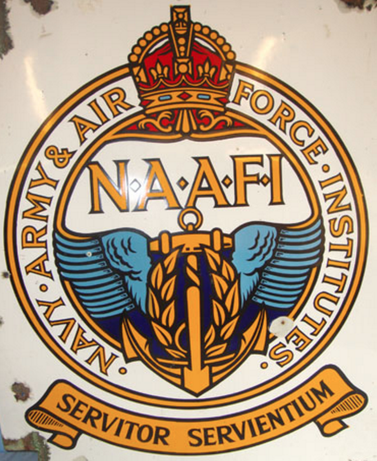 Original Large WW2 British Navy Army & Air Force (NAAFI) Kings Crown ...