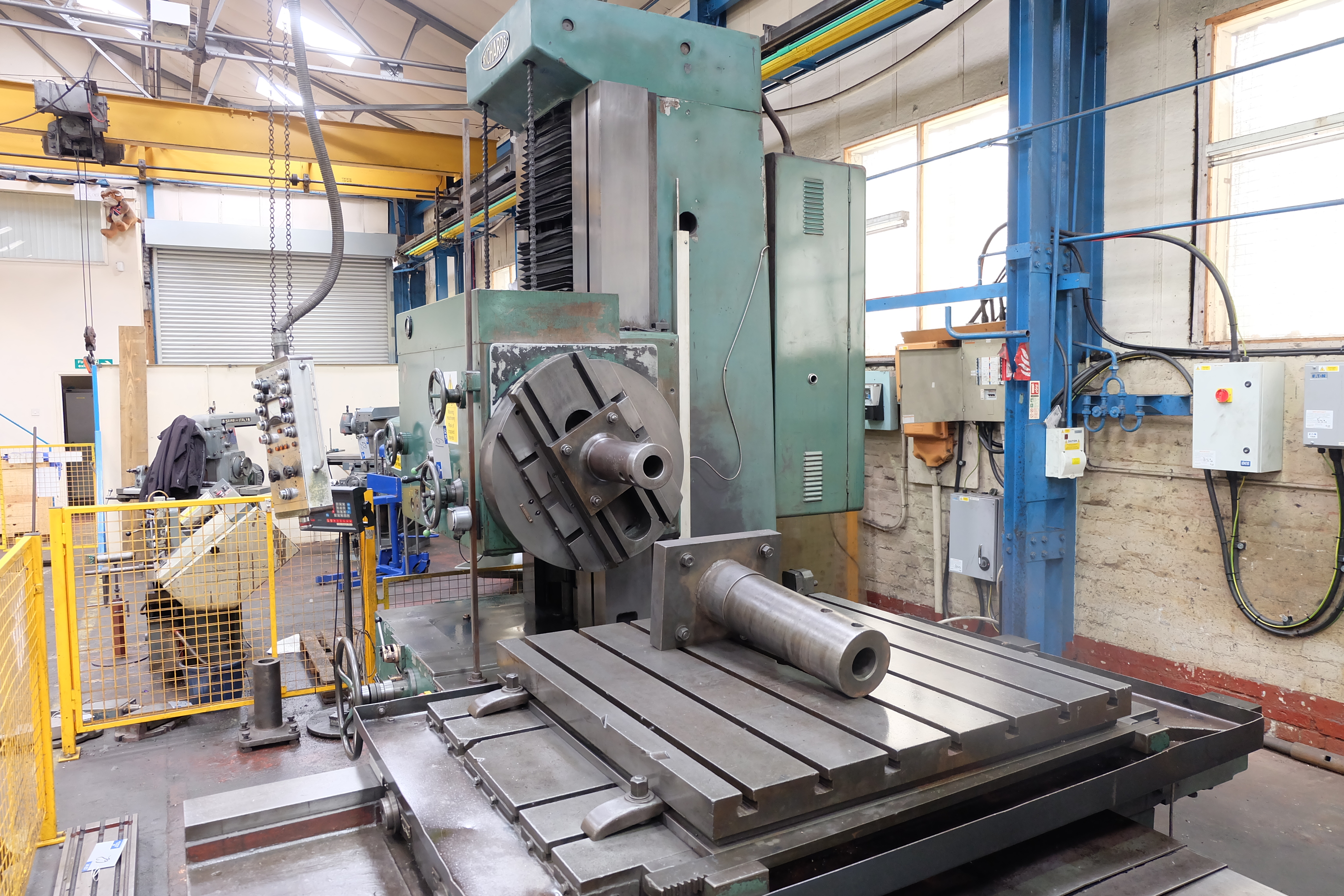 A Richards Horizontal Boring, Facing and Milling Machine: est. 100mm ...
