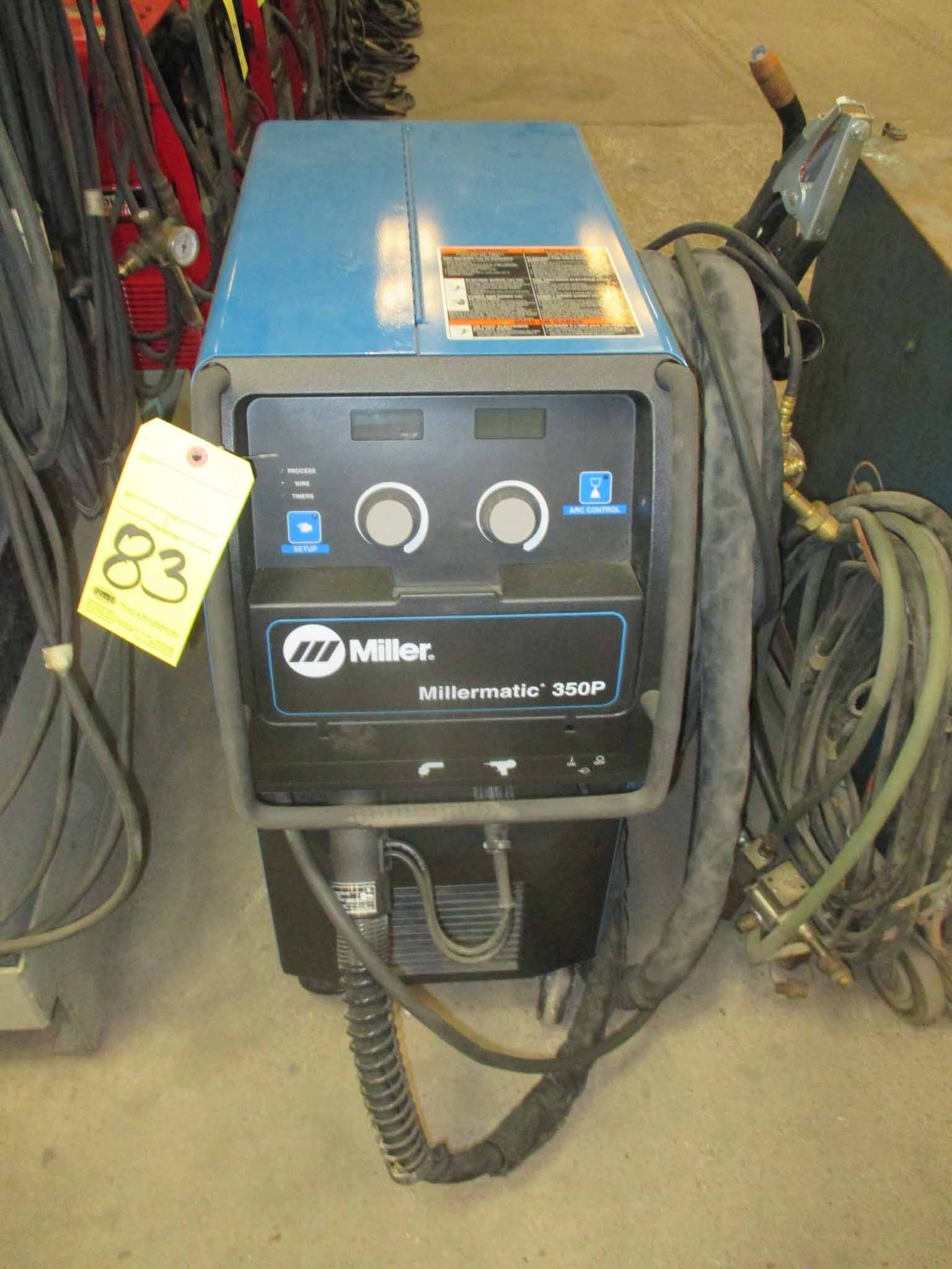 MIG WELDER, MILLER MDL. MILLERMATIC 350P, push/pull gun, S/N MC290709N