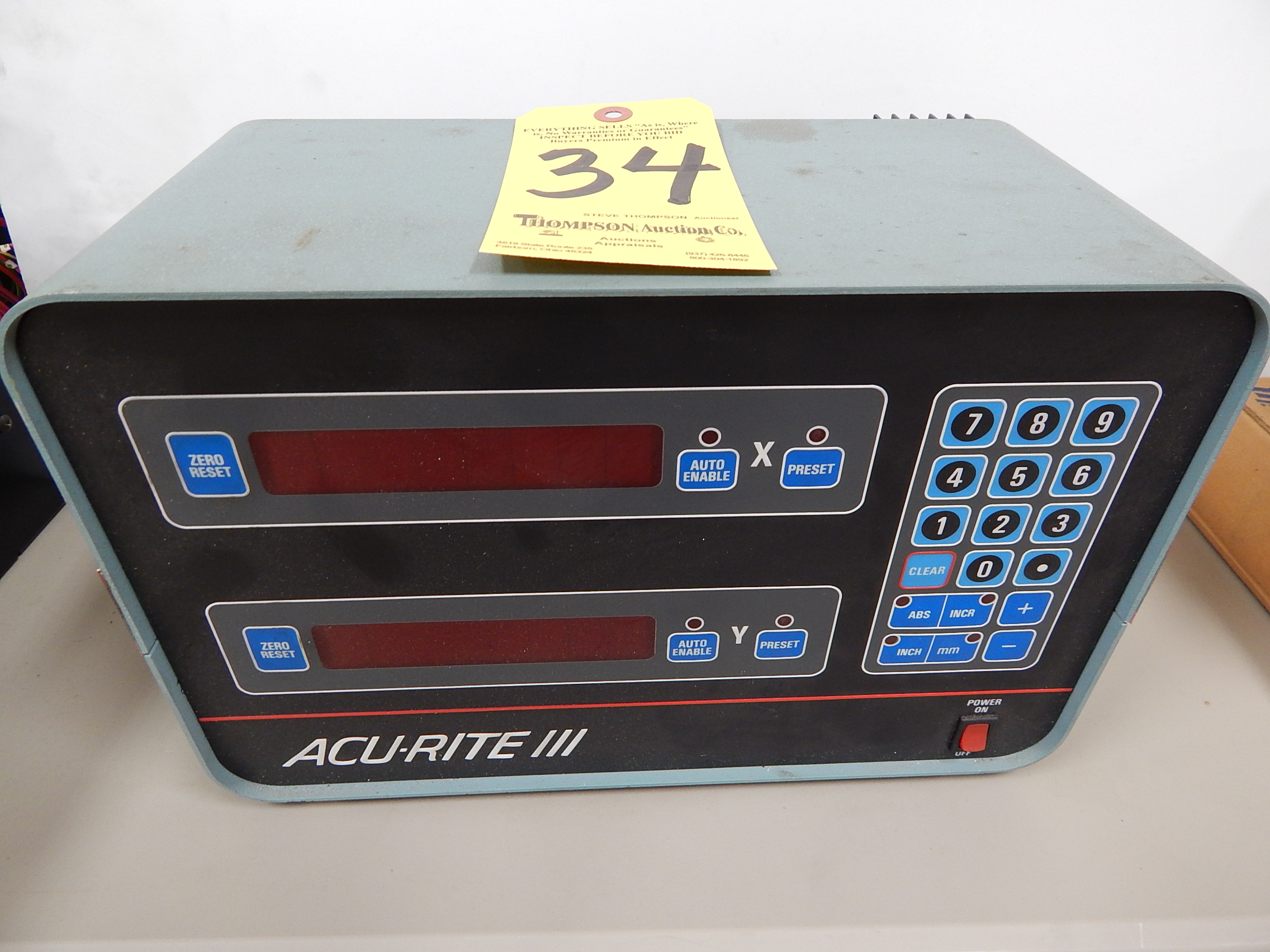 Acu-Rite III 2-Axis Digital Readout Box