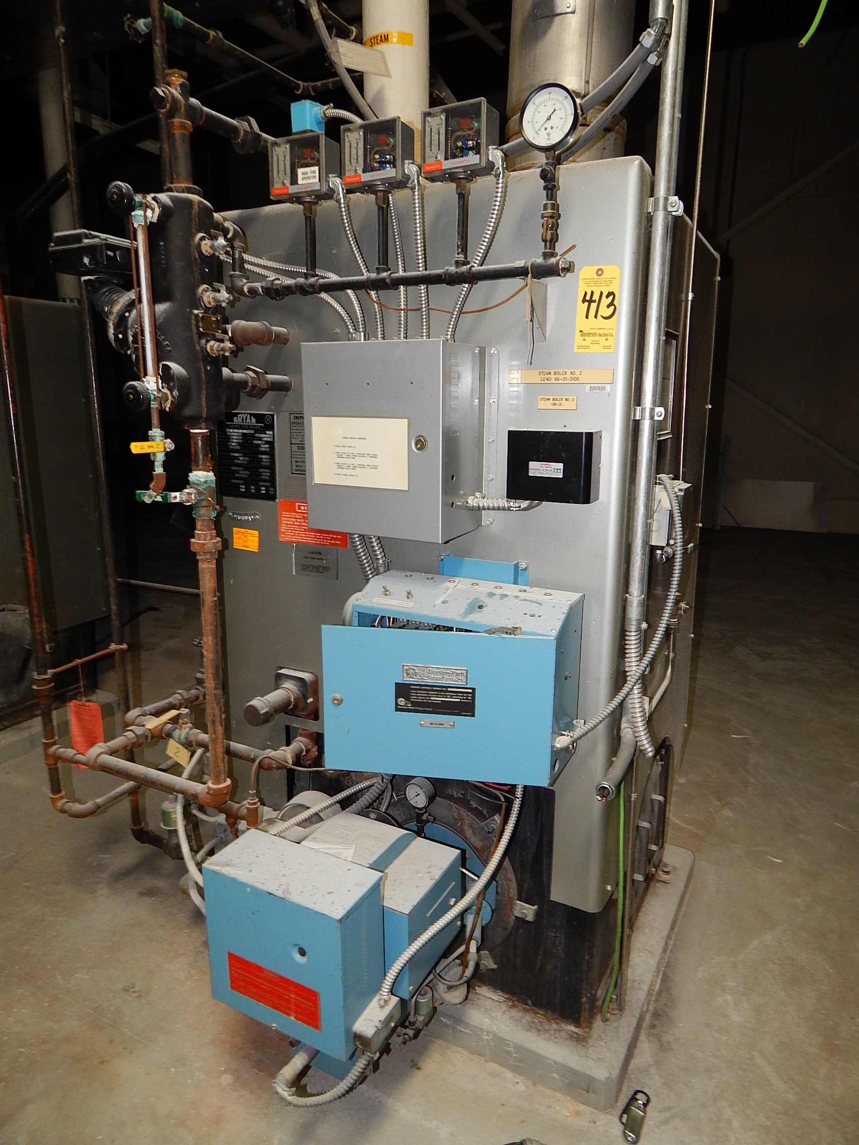 Bryan Flexible Tube Series Steam Boiler Model CL-90S-15-FDG, New in ...