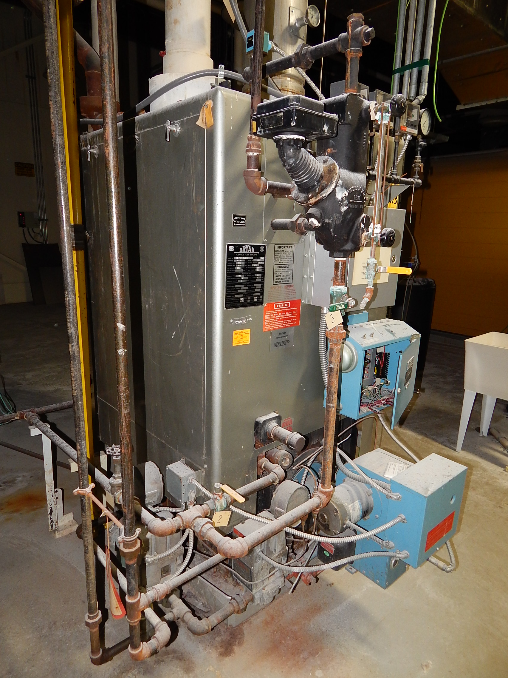Bryan Flexible Tube Series Steam Boiler Model CL-90S-15-FDG, New in ...
