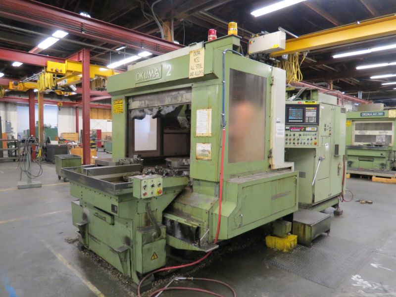 Okuma MC-50H Horizontal Mill, Okuma OSP5000M-G Control, 28" x 26" x 22 ...