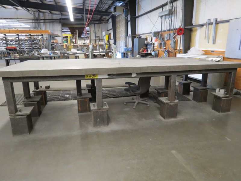 Solid Metal Steel Layout Table