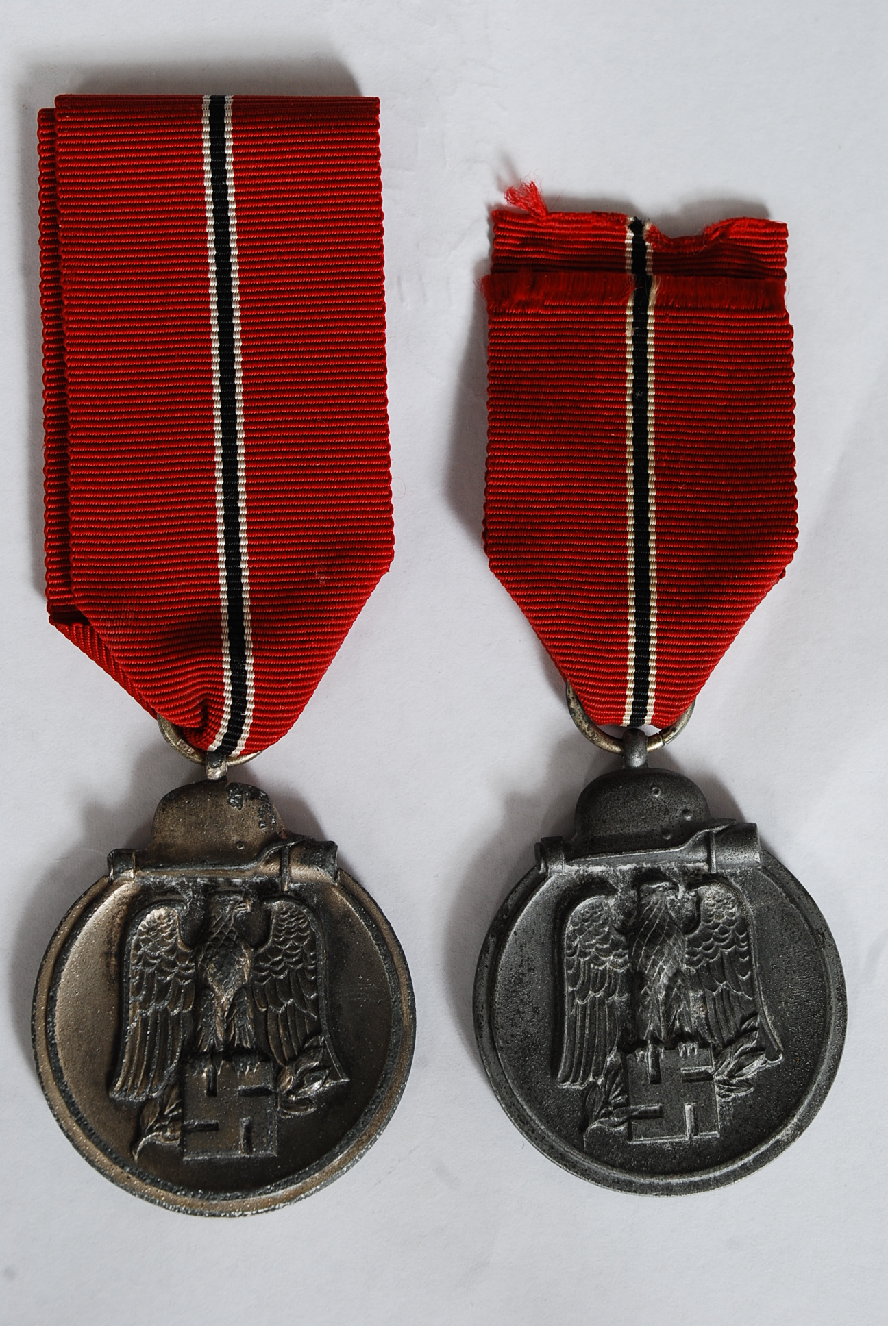 2 x WWII German Second World War Nazi medals for the Russian campaign ...