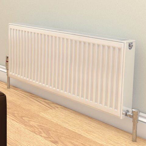 (W161) 600x600mm White Stelrad Vita Compact Horizontal Radiator K2. RRP ...