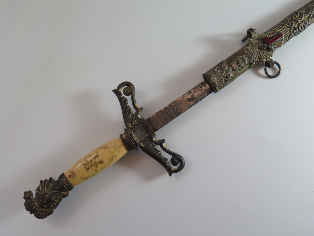 Masonic Knights Templar Presentation Sword by The M.C. Lilley & Co.