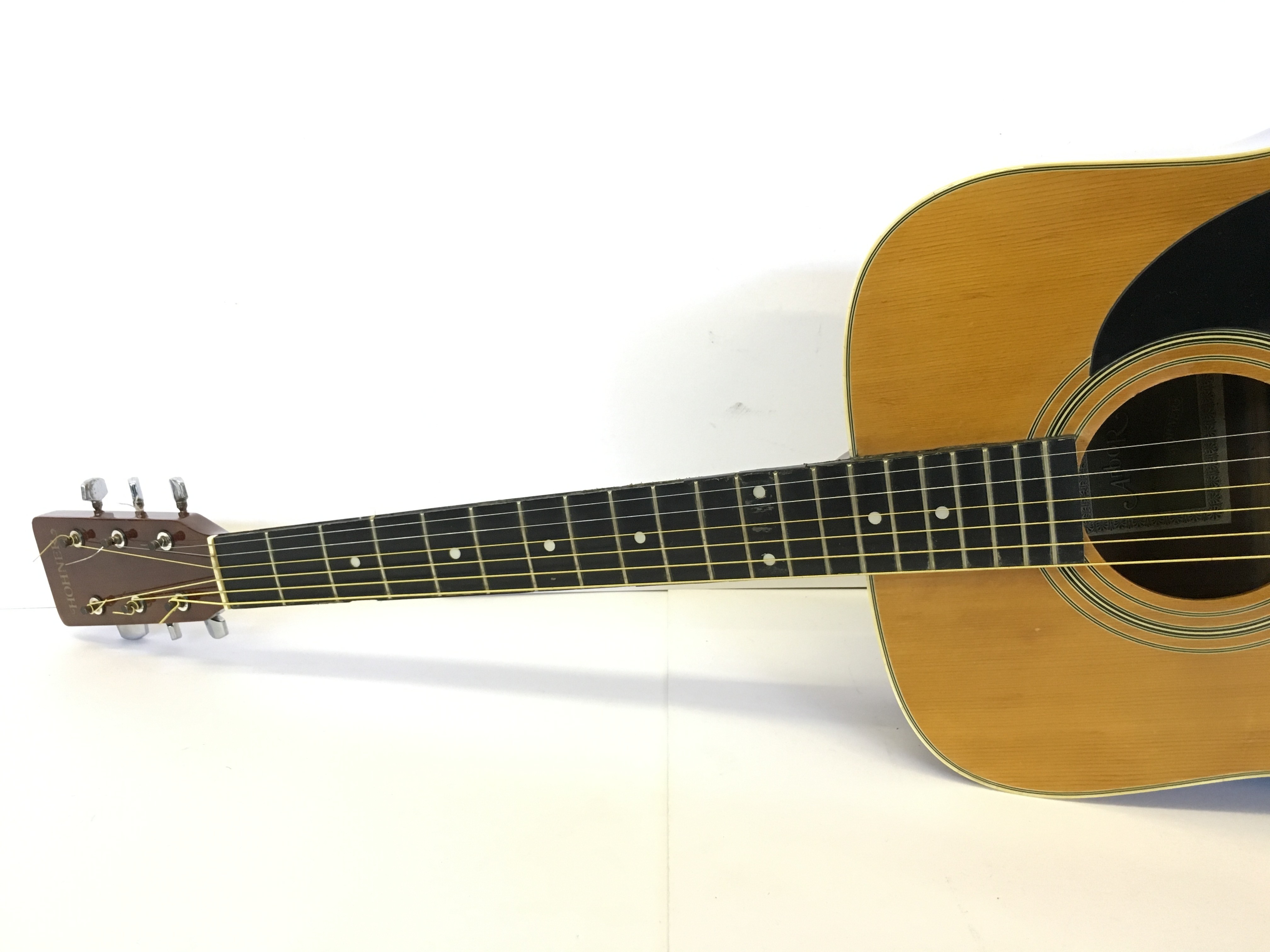 A Hohner Arbor (LW400N) six string acoustic guitar.