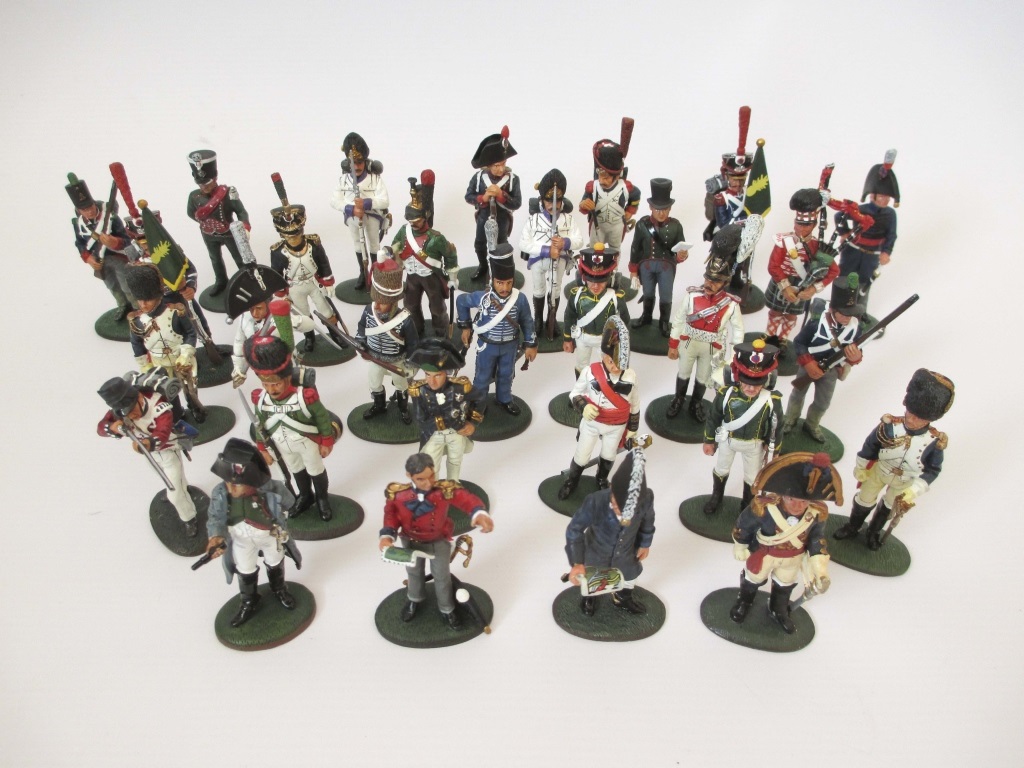 30 DEL PRADO NAPOLEONIC ERA DIE CAST FIGURES 1:32nd scale (approx 2.5 ...