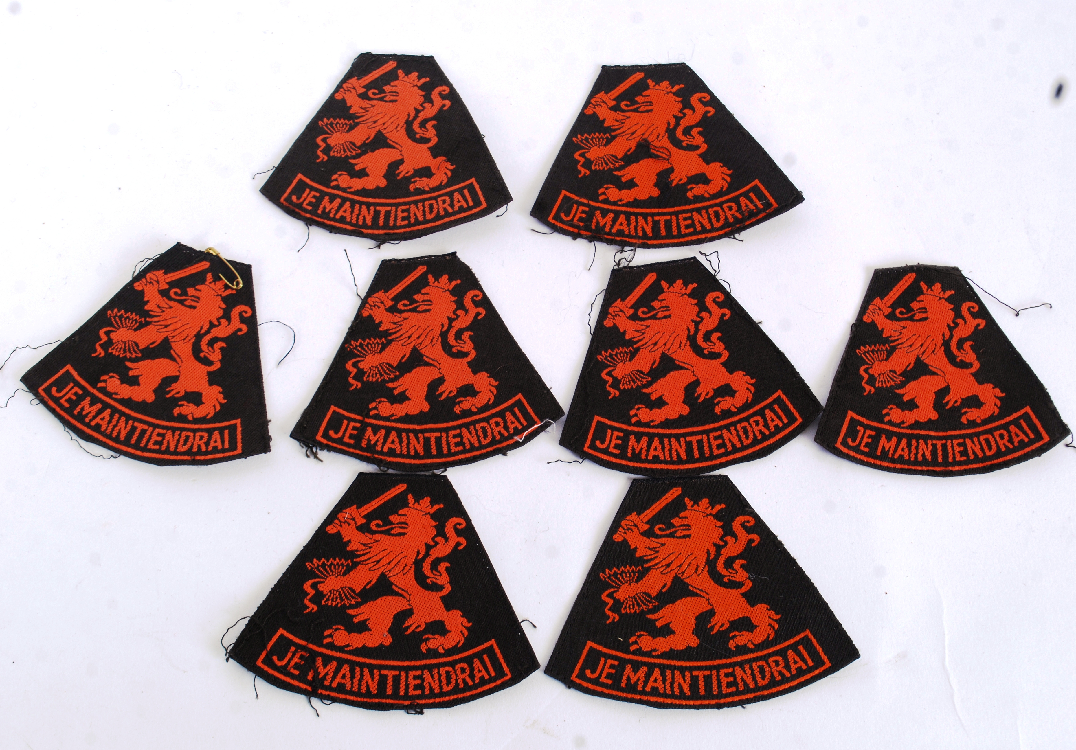 A group of eight Netherlands / Dutch Army / Military Je Maintiendrai ...