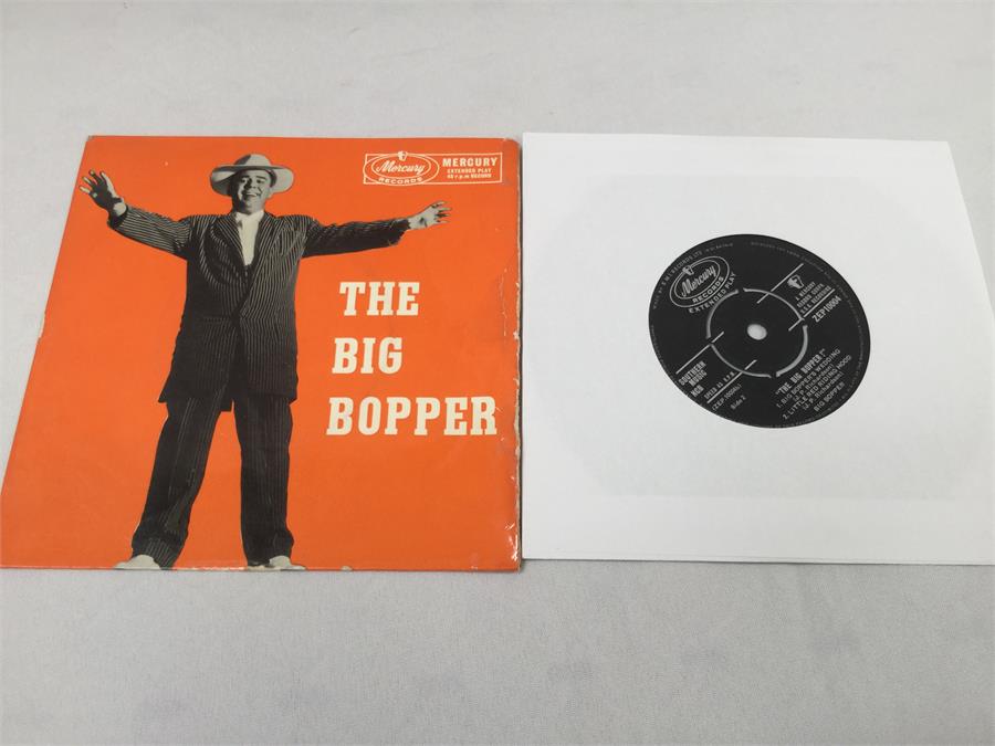 Big Bopper EP Vinyl 45rpm Record. "The Big Bopper" on Mercury ZEP 10004 ...