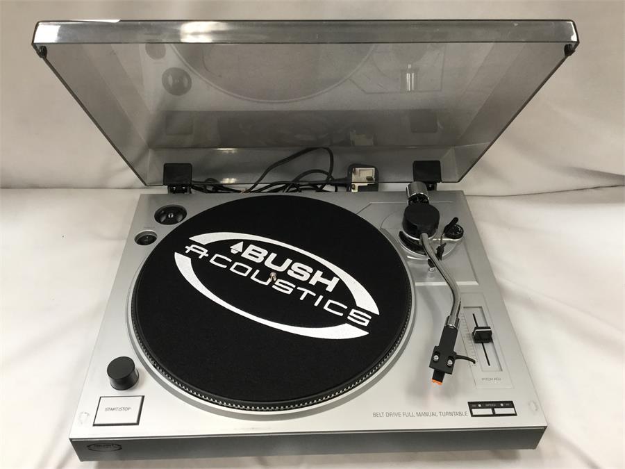 Bush Stereo Turntable. This various-speed turntable is fitted with a ...