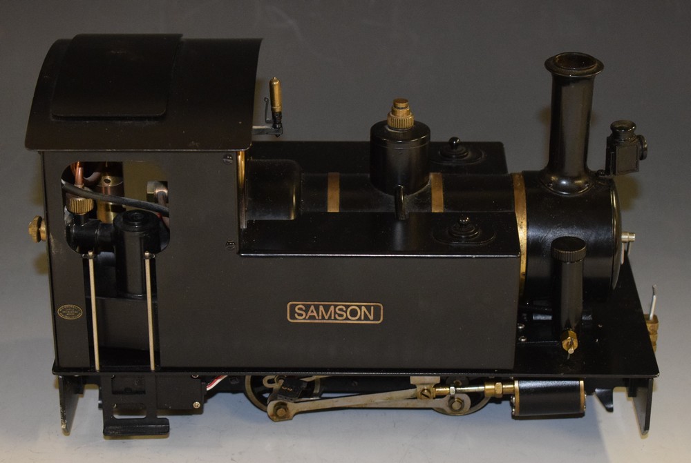 A Samson live steam radio-controlled 0-4-0 garden railway tank ...