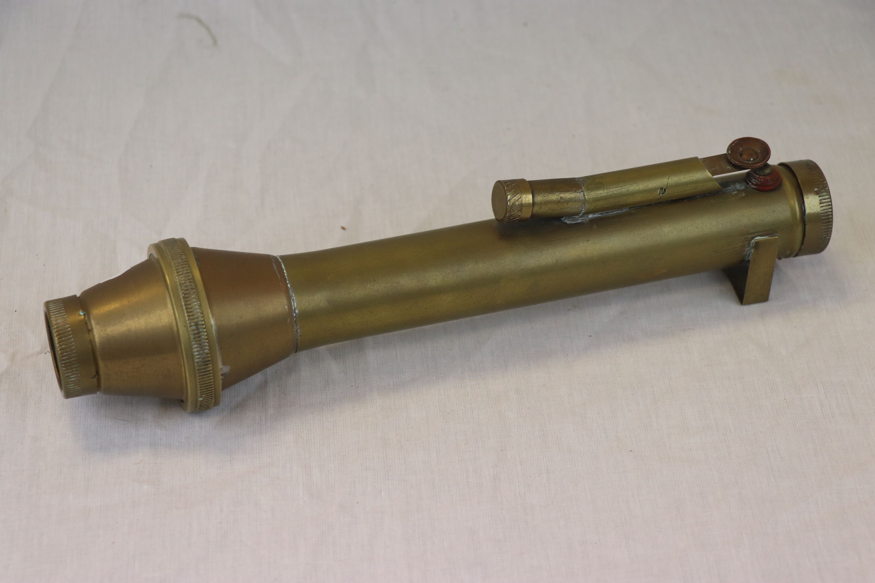 A Vintage Brass Morse Code Marine / Naval Signalling Torch Light ...