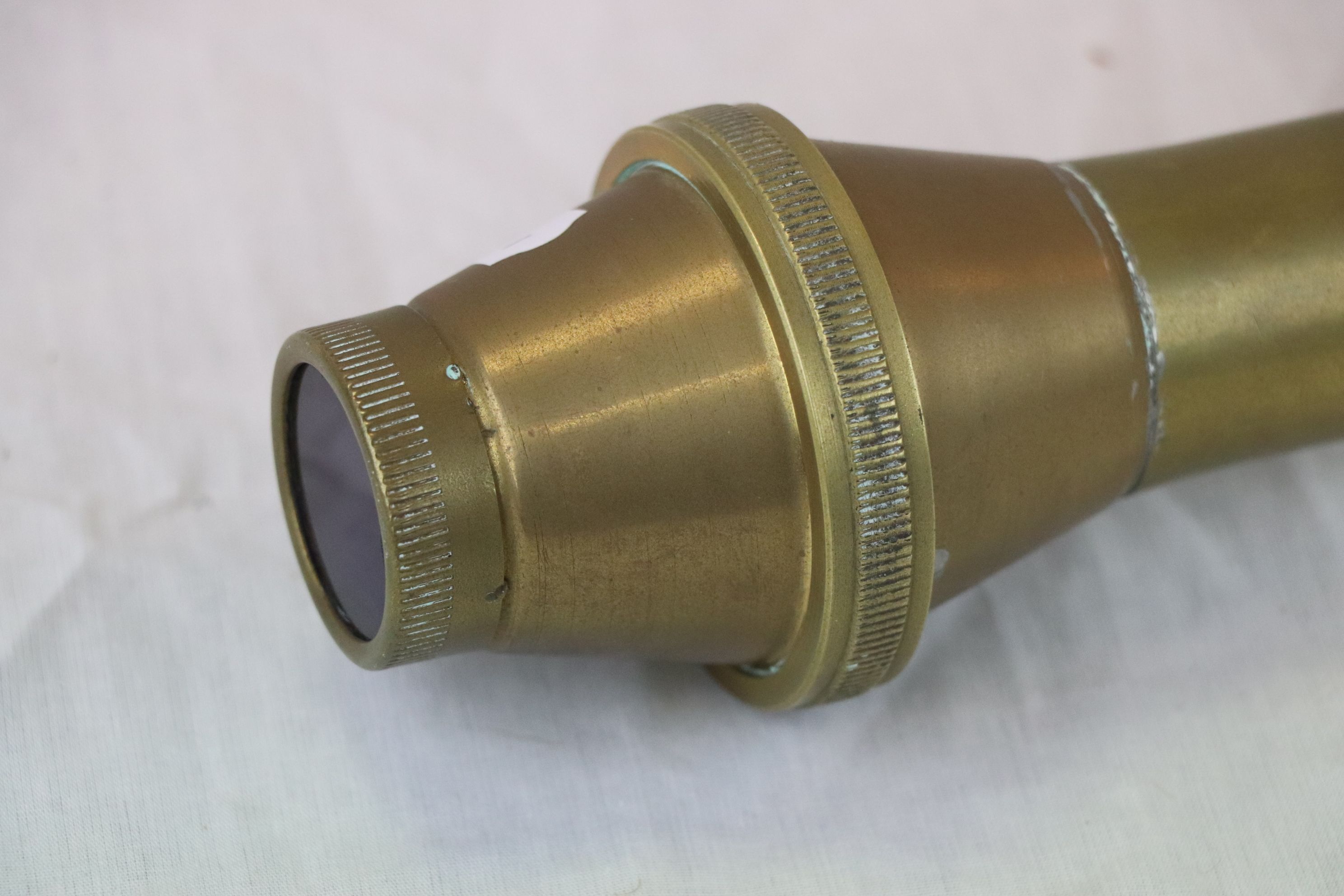 A Vintage Brass Morse Code Marine / Naval Signalling Torch Light ...
