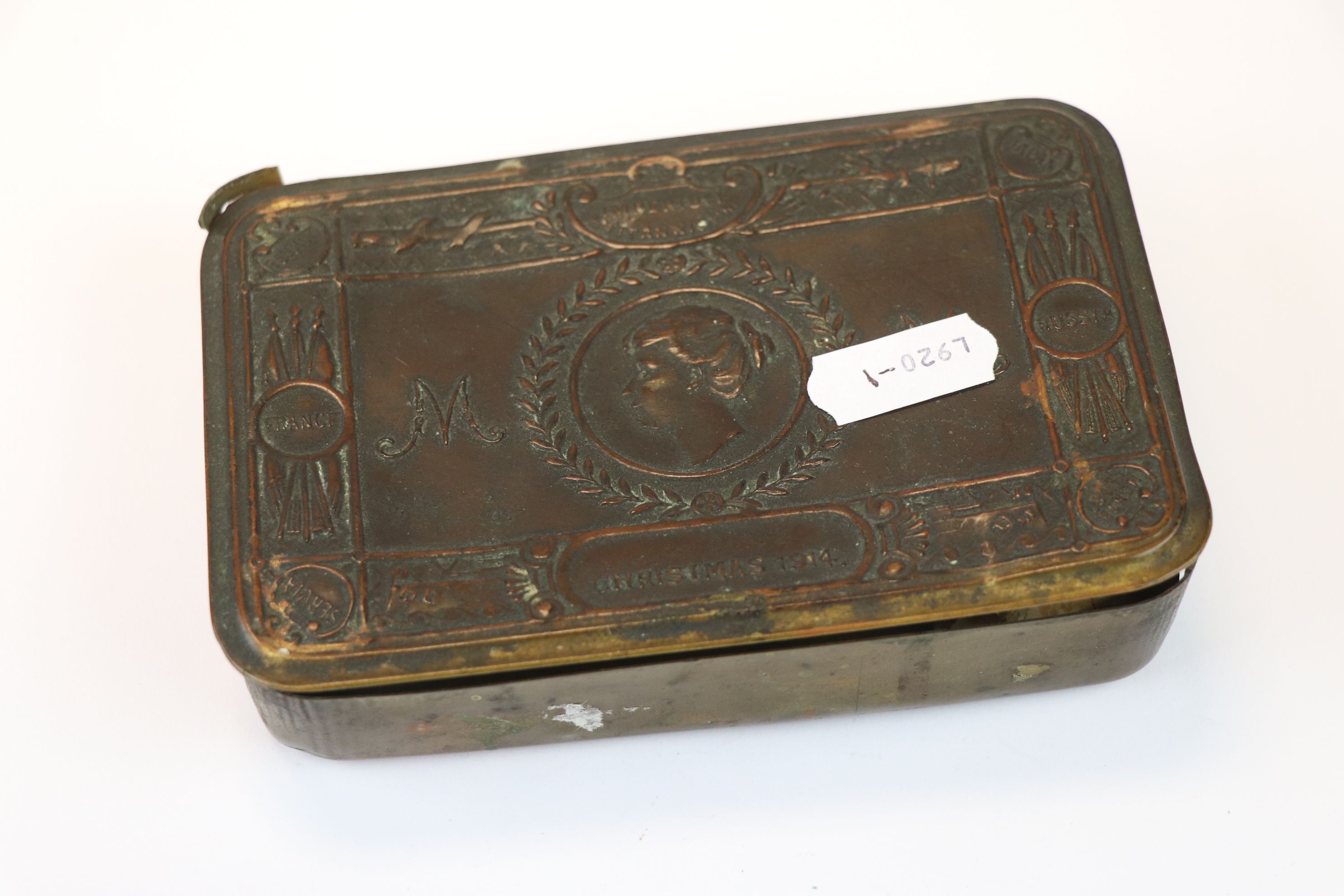 A World War One / WW1 Princess Mary 1914 Christmas Tin With The ...