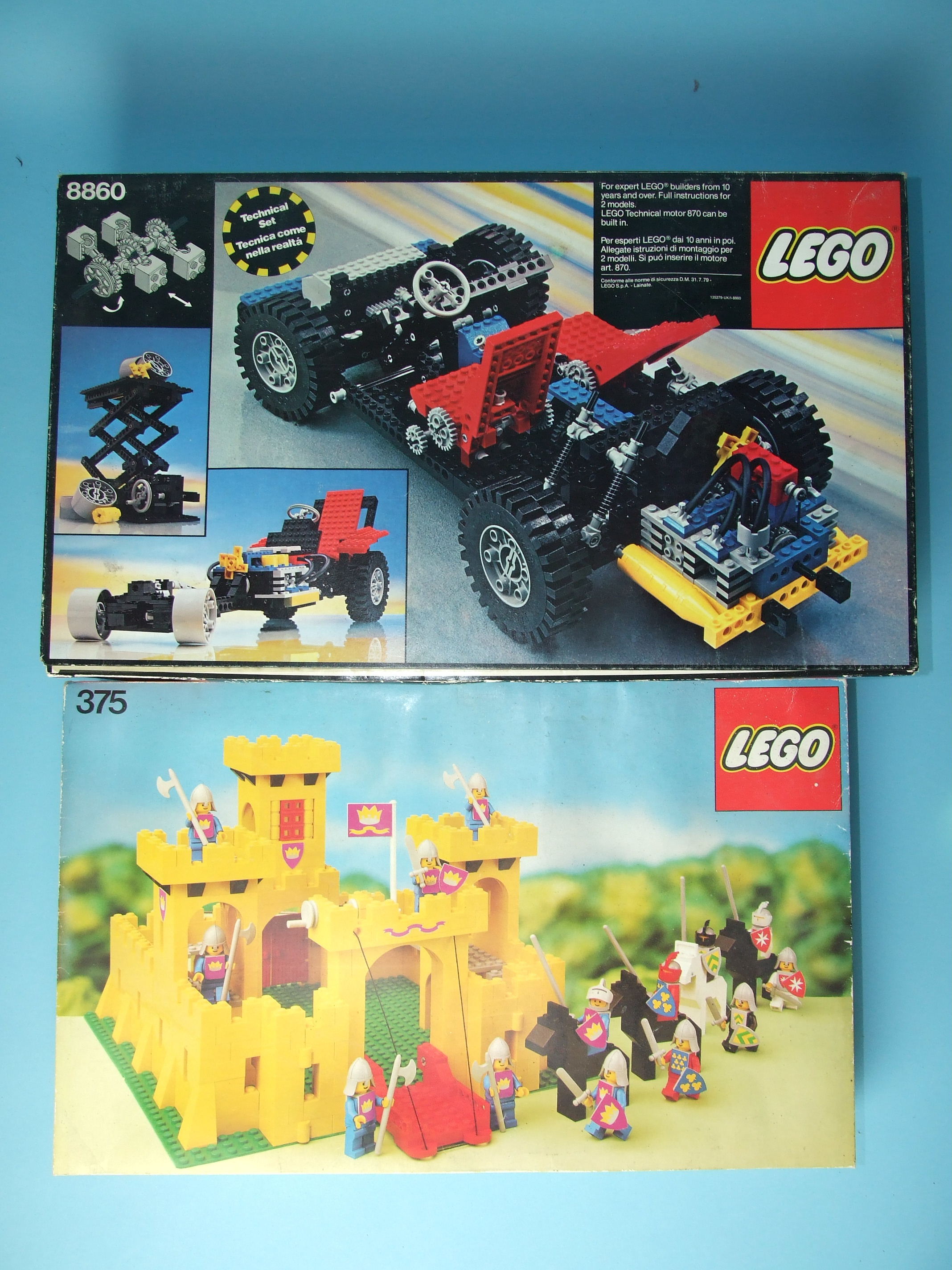 Lego, an early Legoland set 375 Lego Castle, 1978, with original horses ...