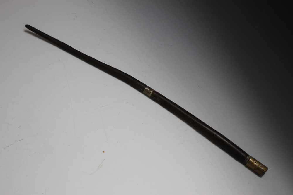 TRIBAL INTEREST - AN EARLY 20TH CENTURY SOUTH AFRICAN SJAMBOK WHIP ...