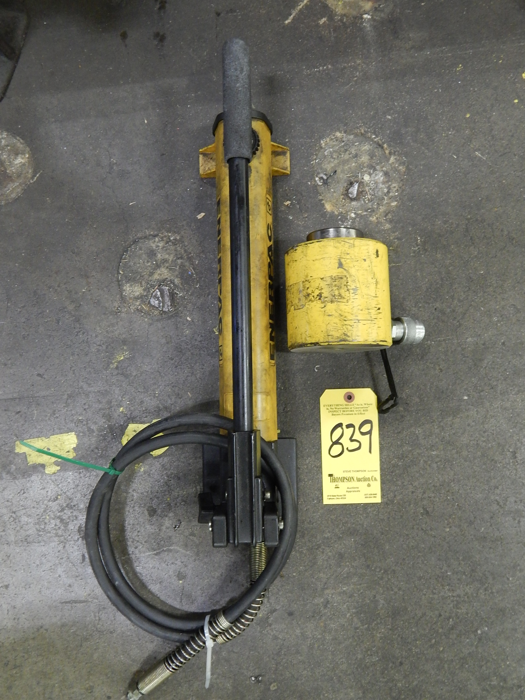 Enerpac Porta Power and 50 Ton Cylinder