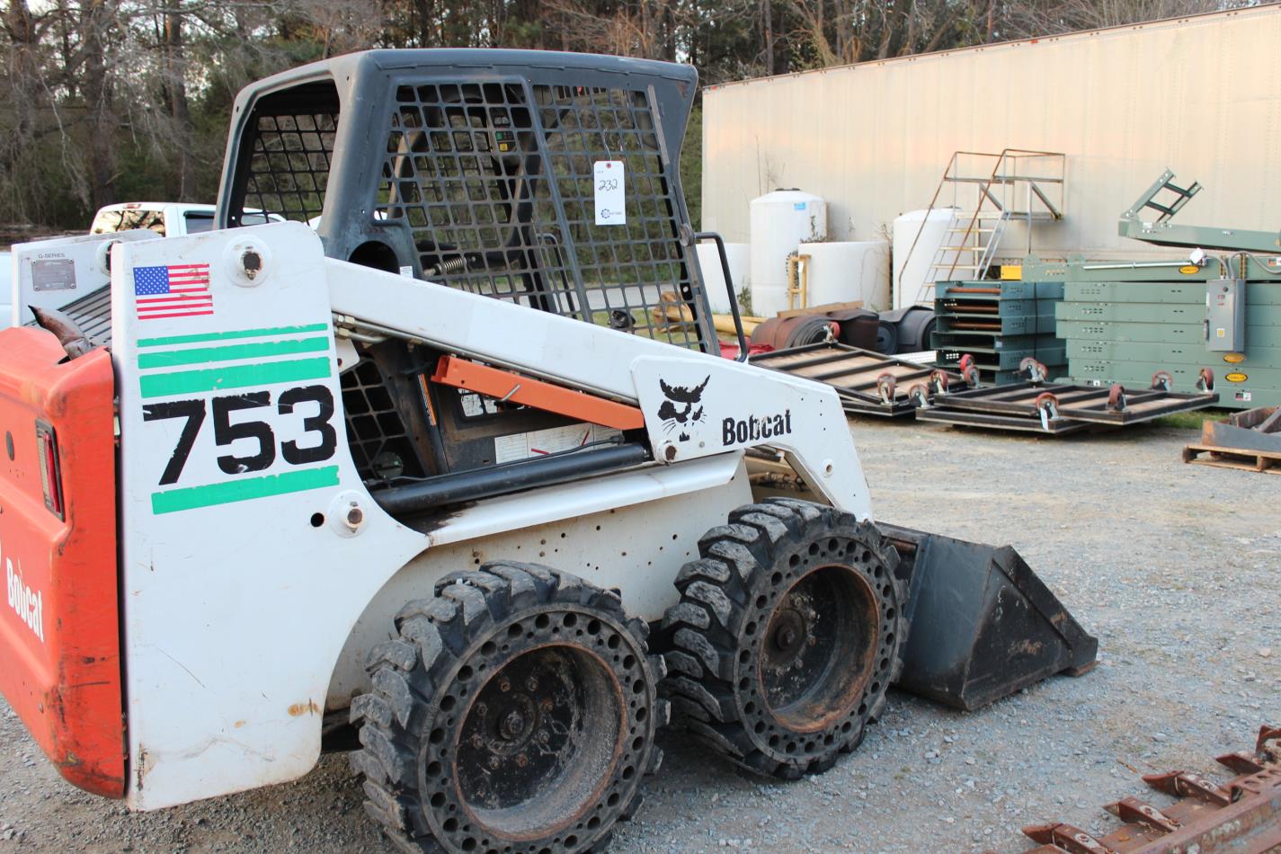 Bobcat 753 Diesel Skid Steer, 1505HRS Kubota v2203-eu1 Diesel engine ...