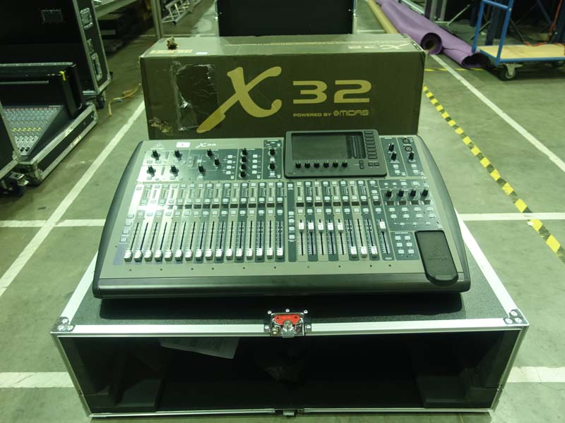 A Behringer Midas X32 32 channel digital mixing console with box and ...
