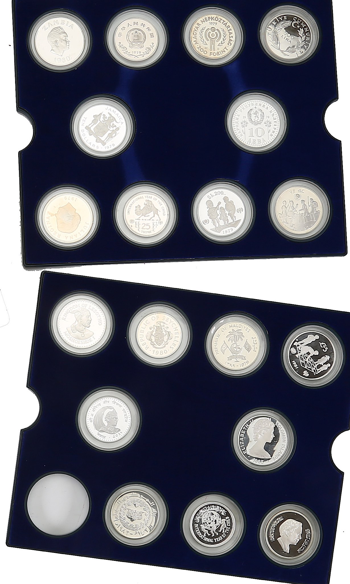 UNICEF International Year of the Child Silver Proof Coin Collection (29 ...