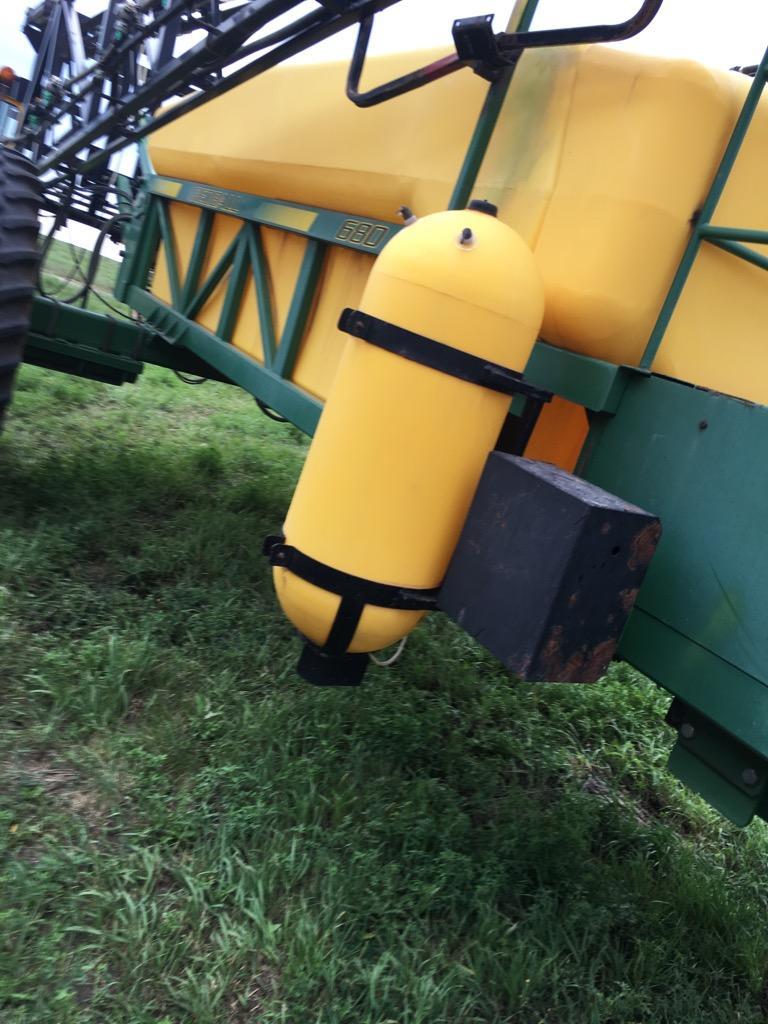 Red Ball 2pt sprayer 1350 gal 90', w/raven monitor