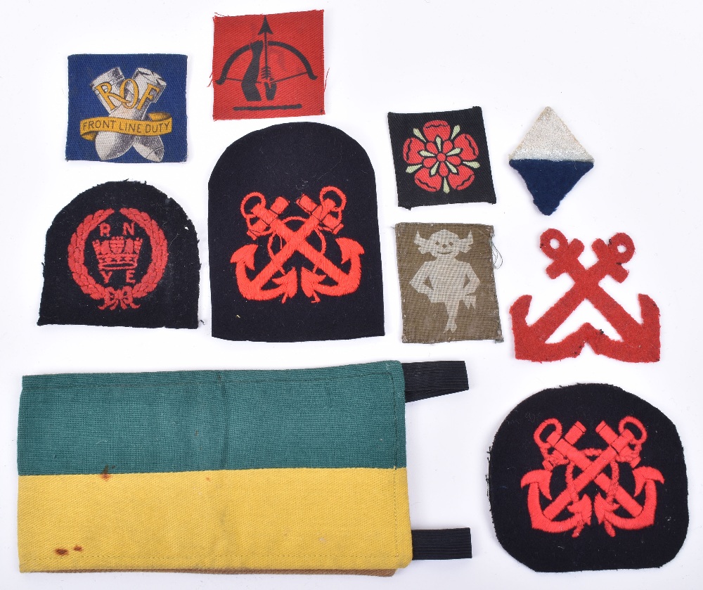 Selection of WW2 Home Guard Insignia, including printed Lincolnshire ...