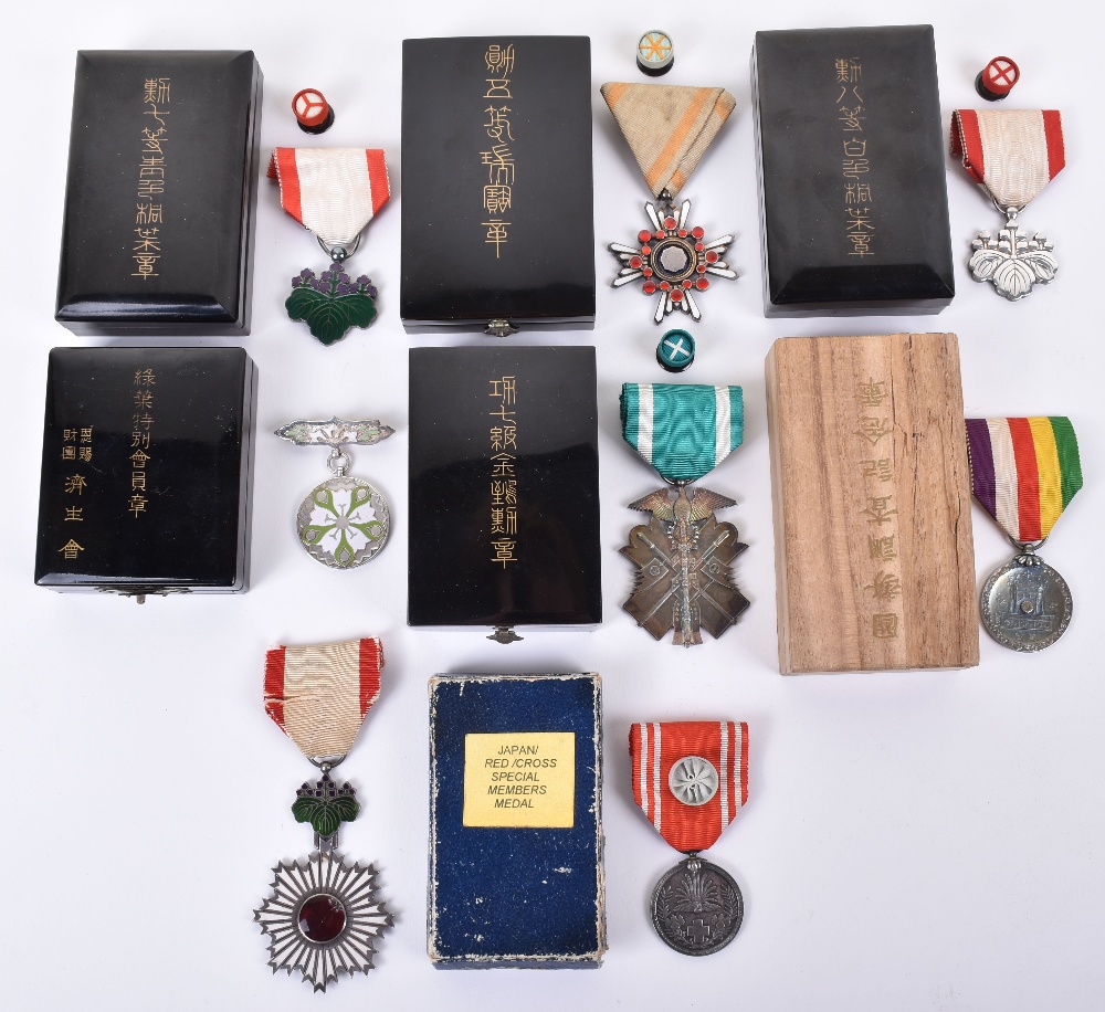Selection of Japanese Orders and Medals, consisting of Order of the ...