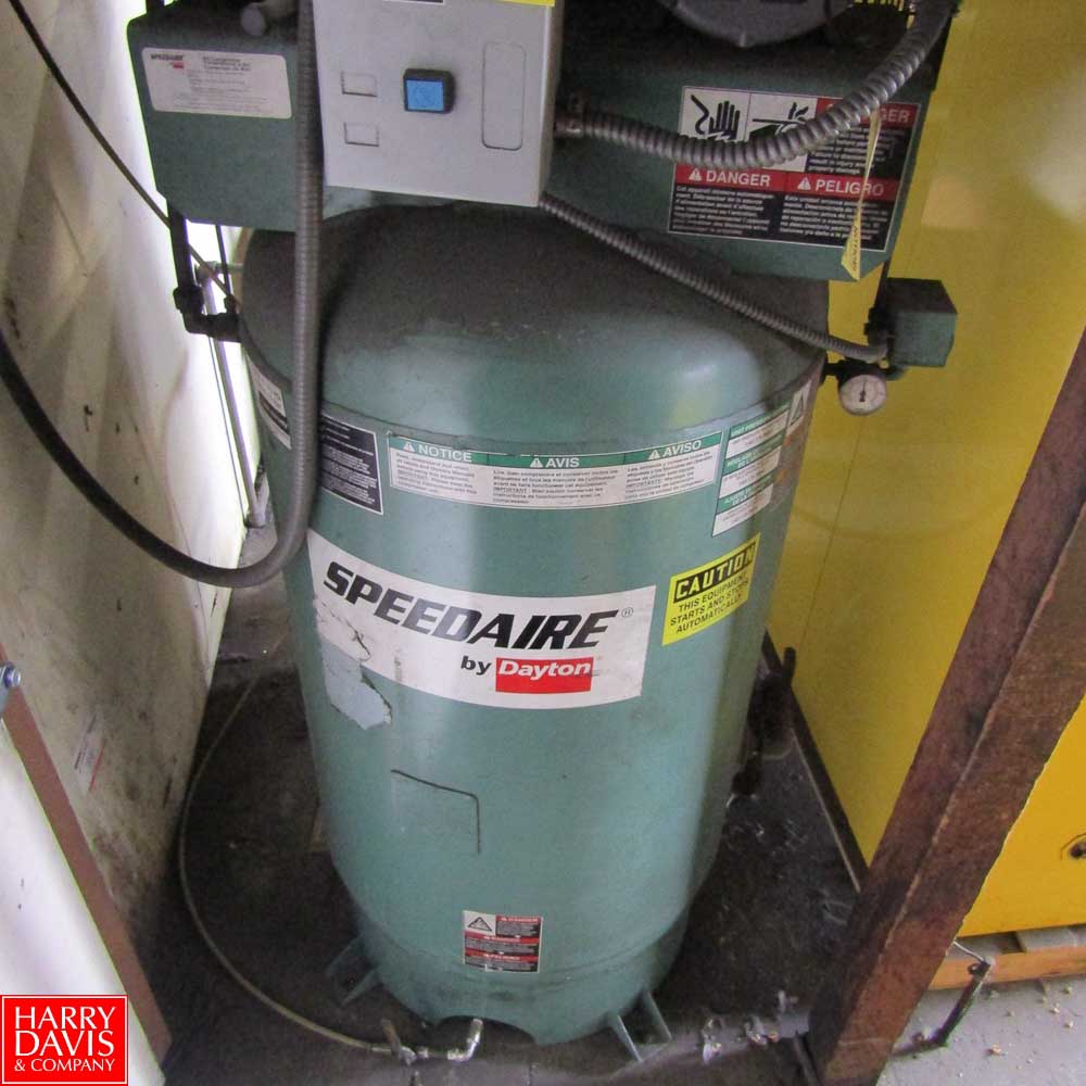 SpeedAire Air Compressor Model 1WD55 : SN D056318, 80 Gallon Rigging ...