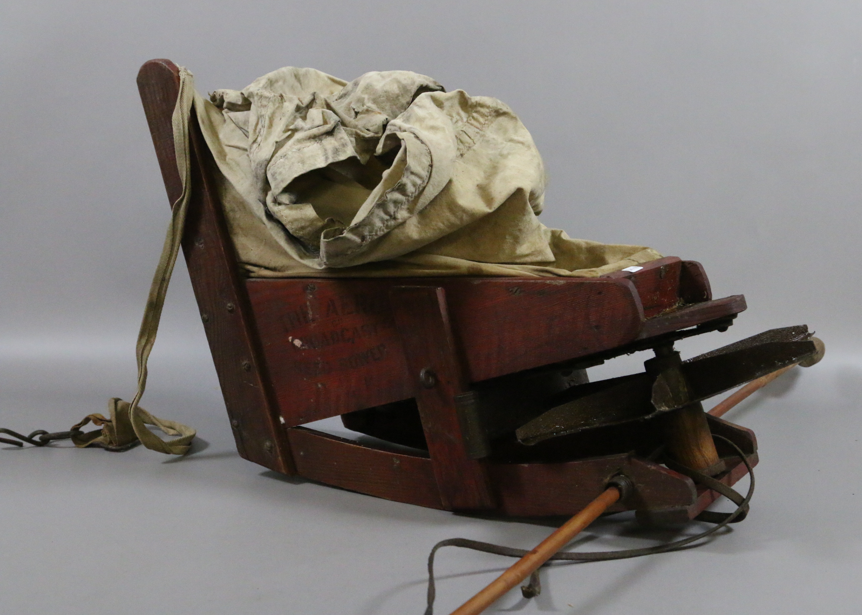 An American fiddle seed drill.