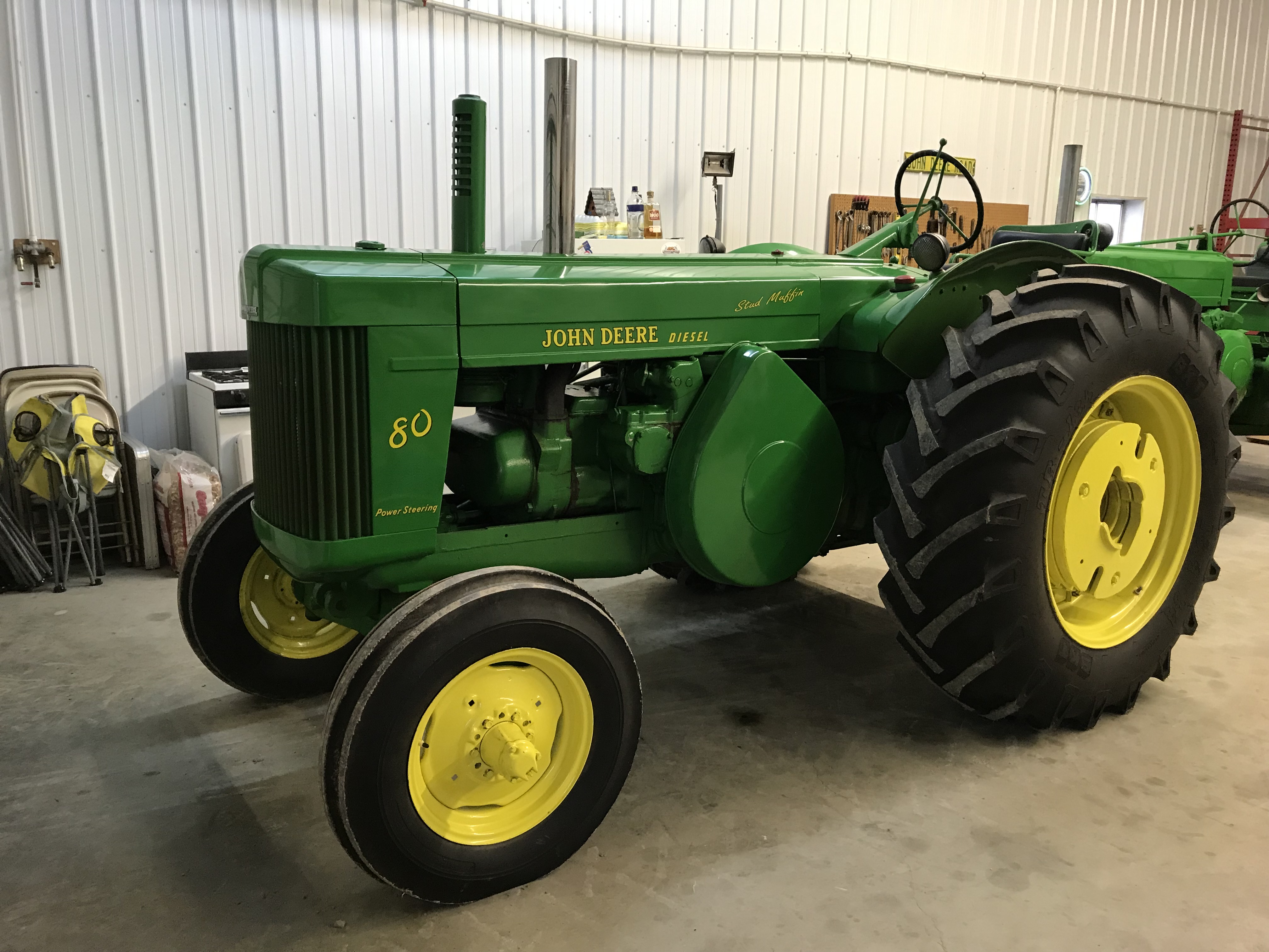 JOHN DEERE 80 TRACTOR, NICE RESTORATION, NEW TIRES, PTO, #8002265
