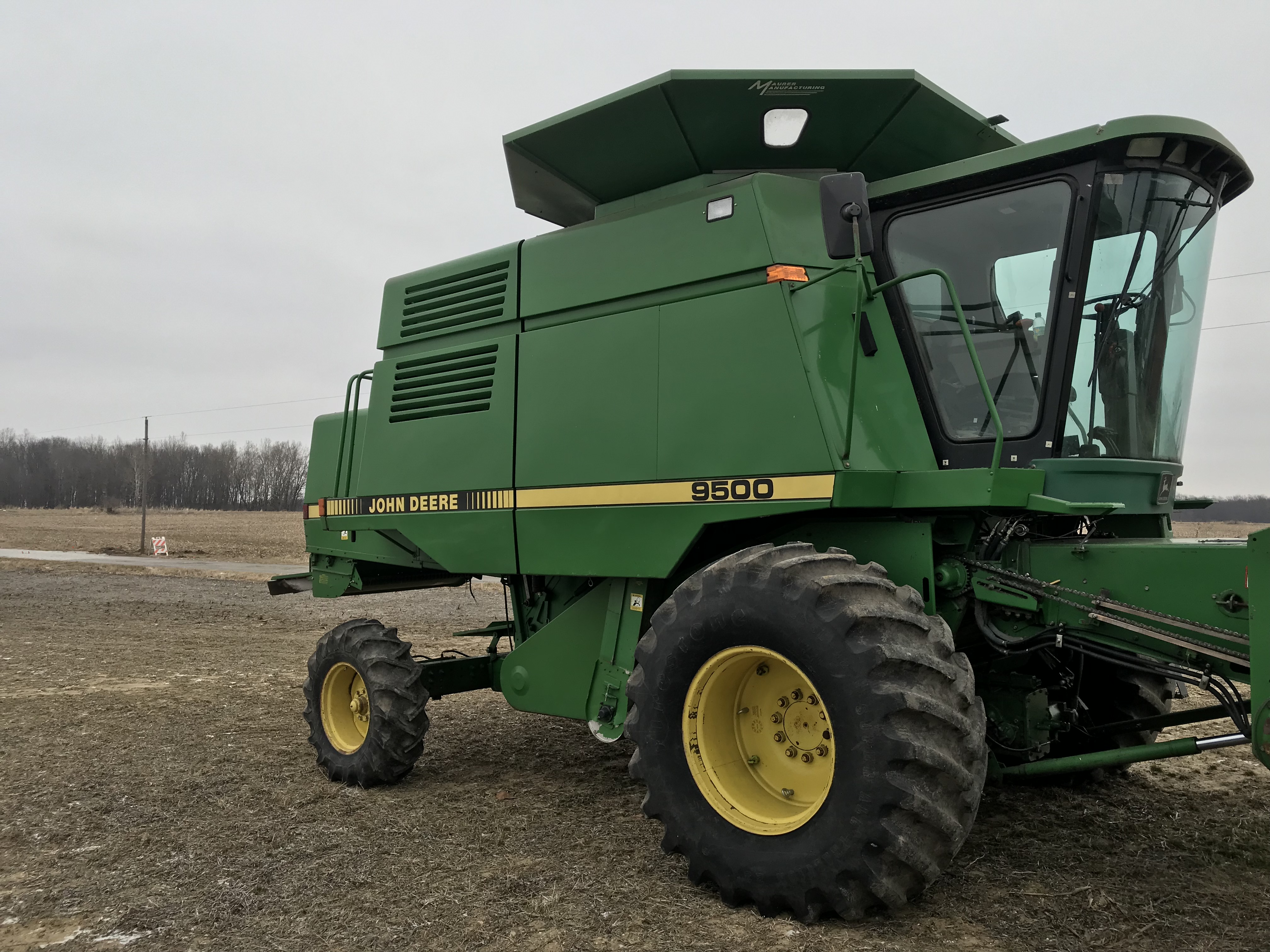 JOHN DEERE 9500 COMBINE, 2 SPEED, 7720 ENGINE/5144 SEPERATOR HOURS, AG ...
