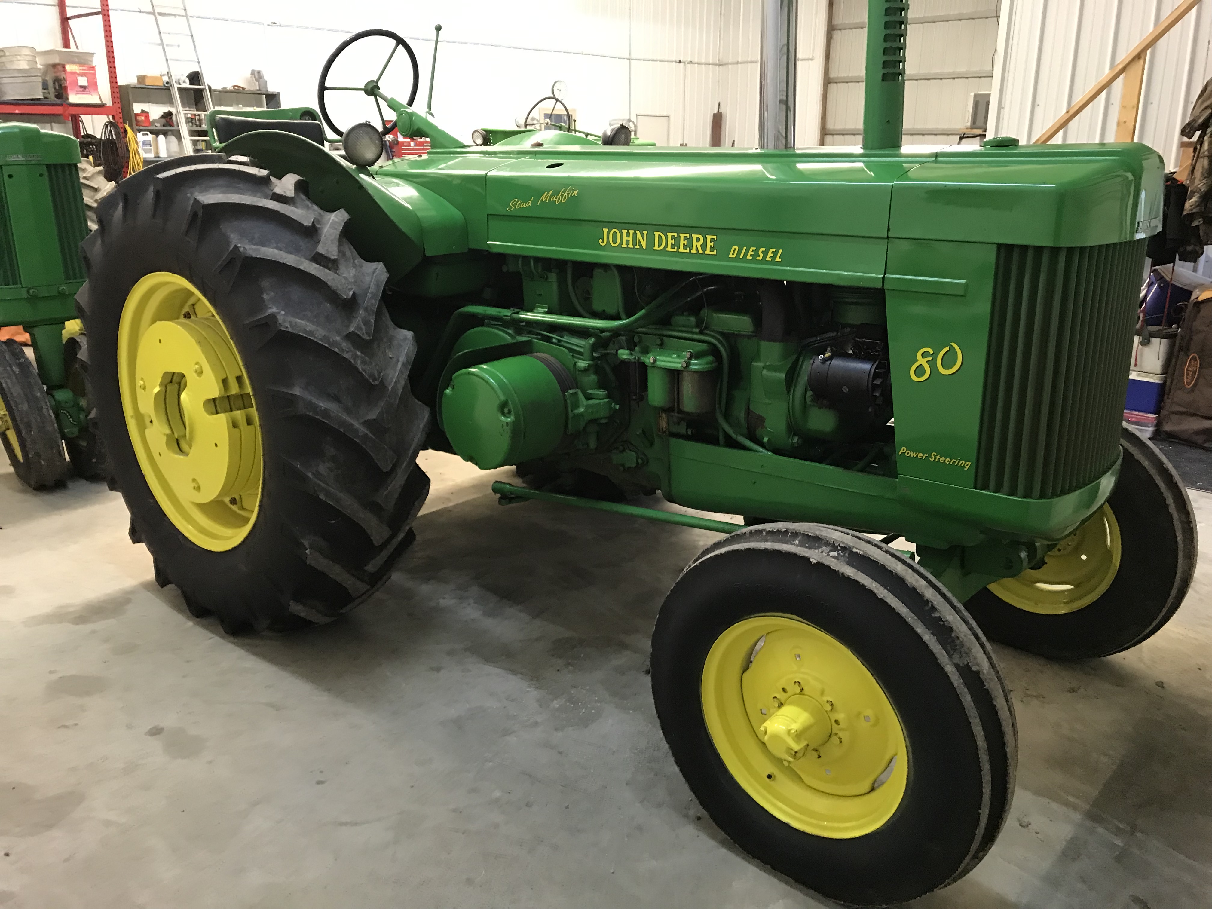 JOHN DEERE 80 TRACTOR, NICE RESTORATION, NEW TIRES, PTO, #8002265