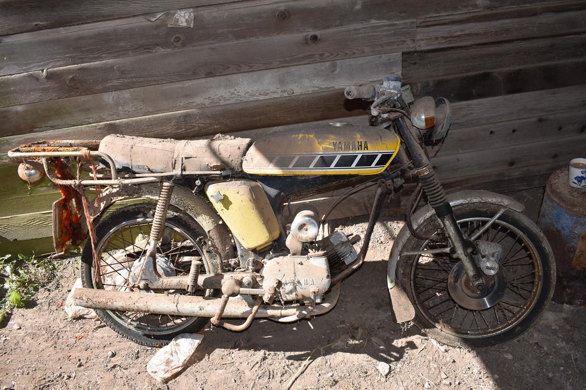 A 1977 Yamaha FS1E DX project, yellow. Having formed part of a ...
