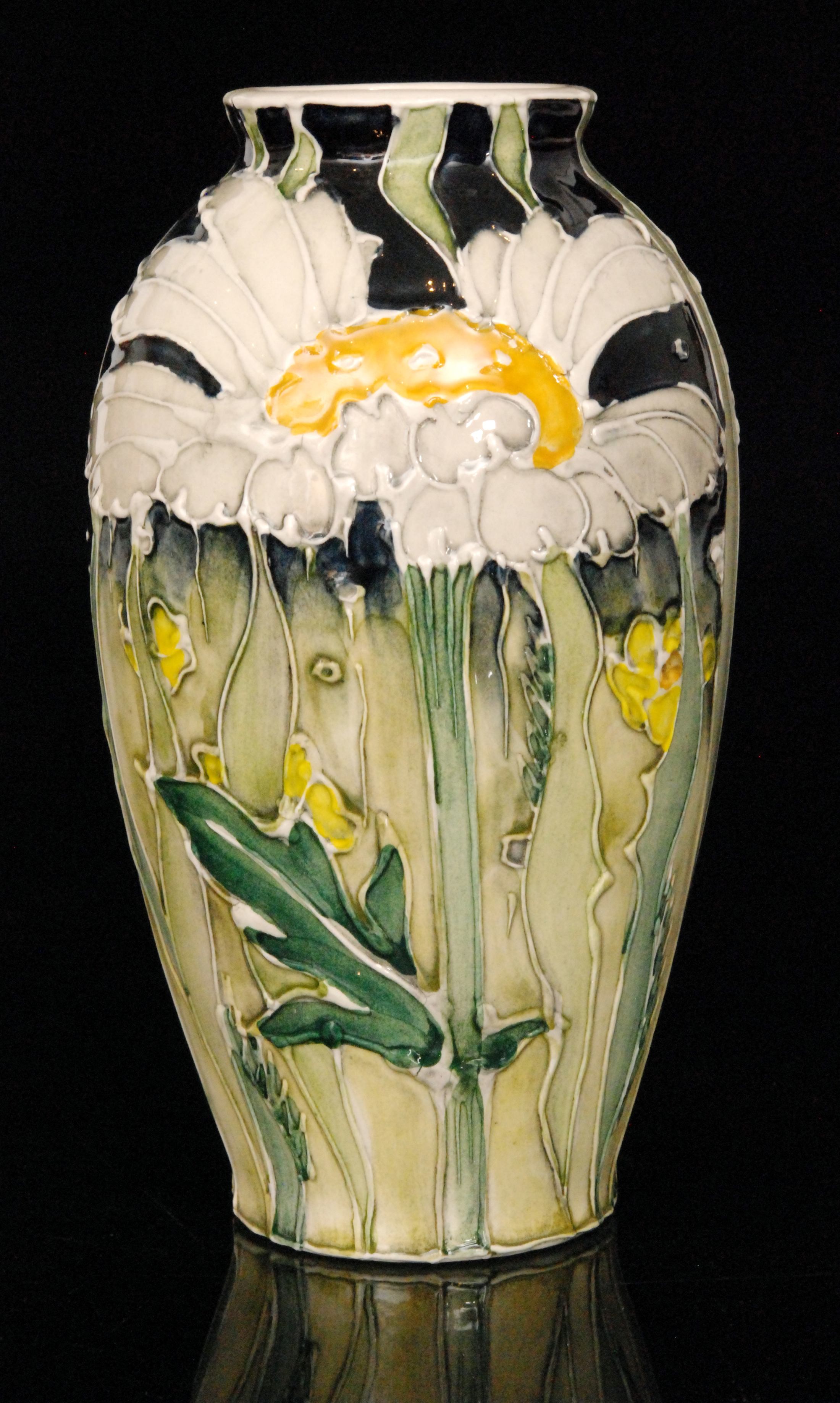 A contemporary Jonathan Cox studio pottery vase decorated with ...
