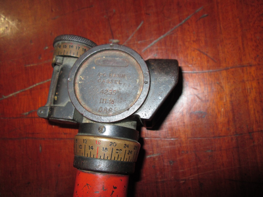 World War II German artillery gun panoramic telescope 4255 by A G Hahn ...