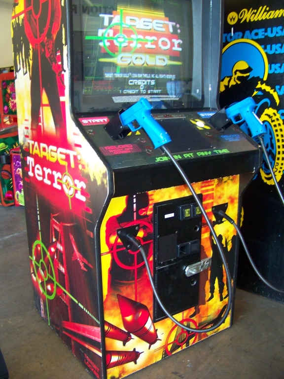 TARGET TERROR GOLD SHOOTER ARCADE GAME DEDICATED Item is in used ...