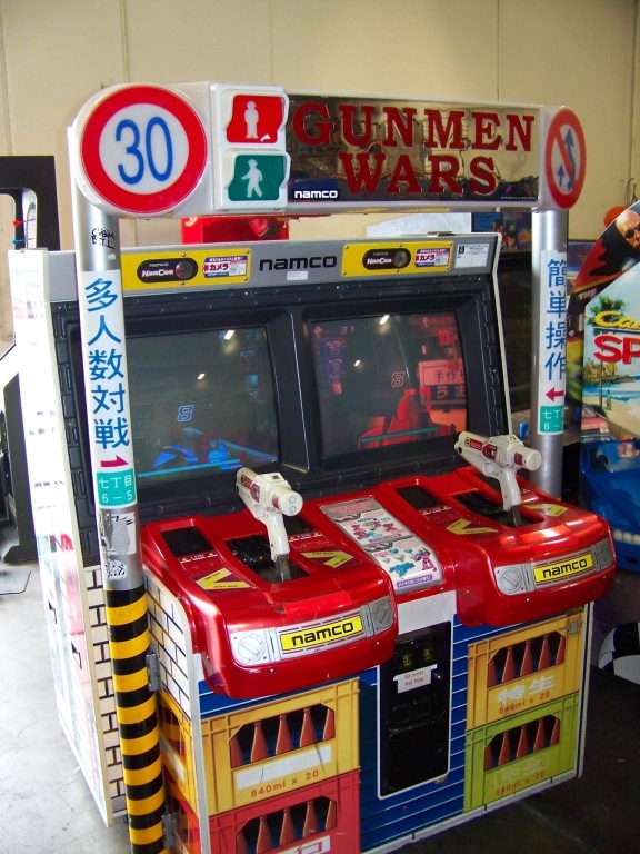 GUNMEN WARS TWIN SHOOTER ARCADE GAME NAMCO Item is in used condition ...