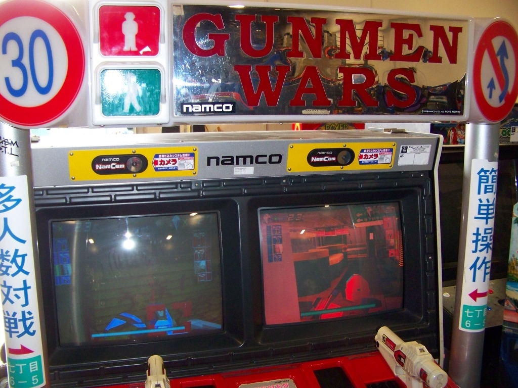 GUNMEN WARS TWIN SHOOTER ARCADE GAME NAMCO Item is in used condition ...