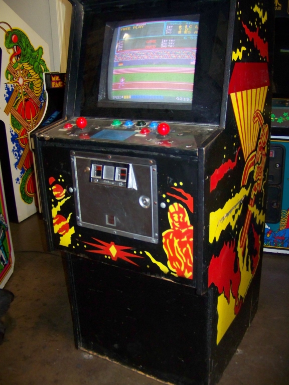 HYPER OLYMPICS TRACK & FIELD CLASSIC ARCADE GAME Item is in used ...