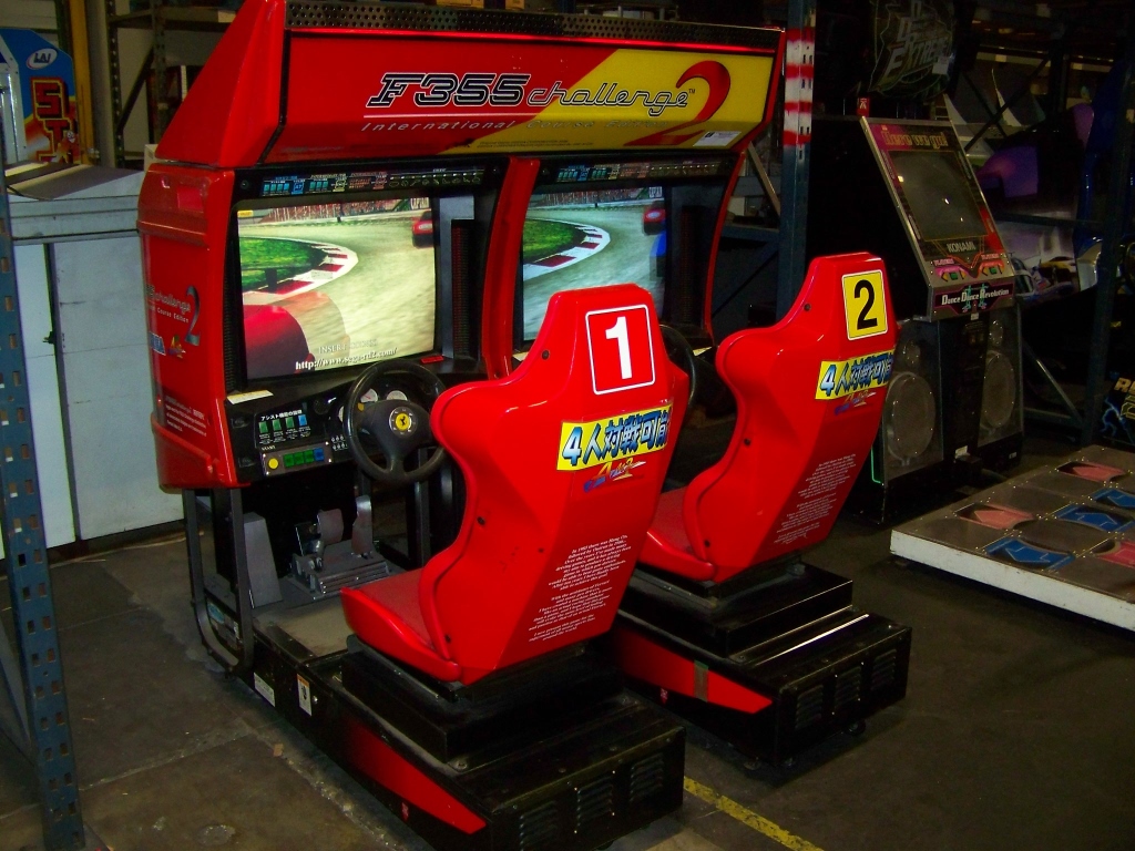 F355 CHALLENGE 2 FERRARI TWIN RACING ARCADE SEGA Item is in used ...