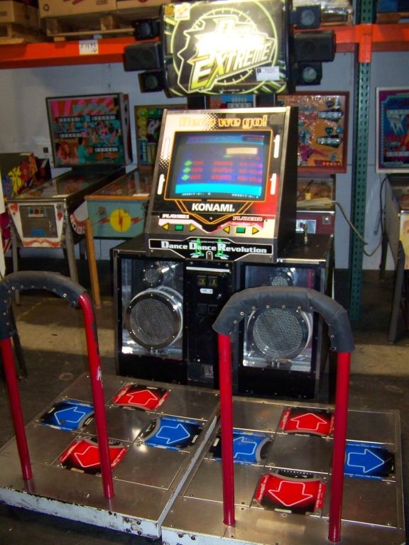 DDR EXTREME 2 PLAYER DANCE ARCADE GAME KONAMI Item is in used condition ...
