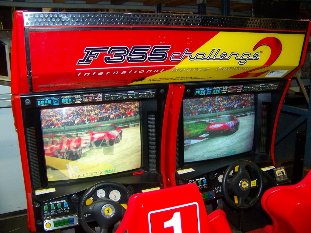 F355 CHALLENGE 2 FERRARI TWIN RACING ARCADE SEGA Item is in used ...
