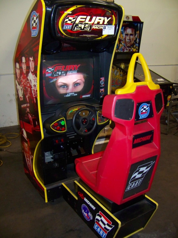 CART FURY RACING SITDOWN ARCADE GAME MIDWAY Item is in used condition ...