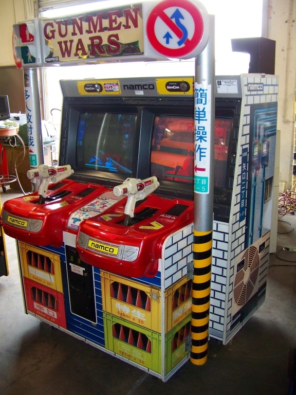 GUNMEN WARS TWIN SHOOTER ARCADE GAME NAMCO Item is in used condition ...