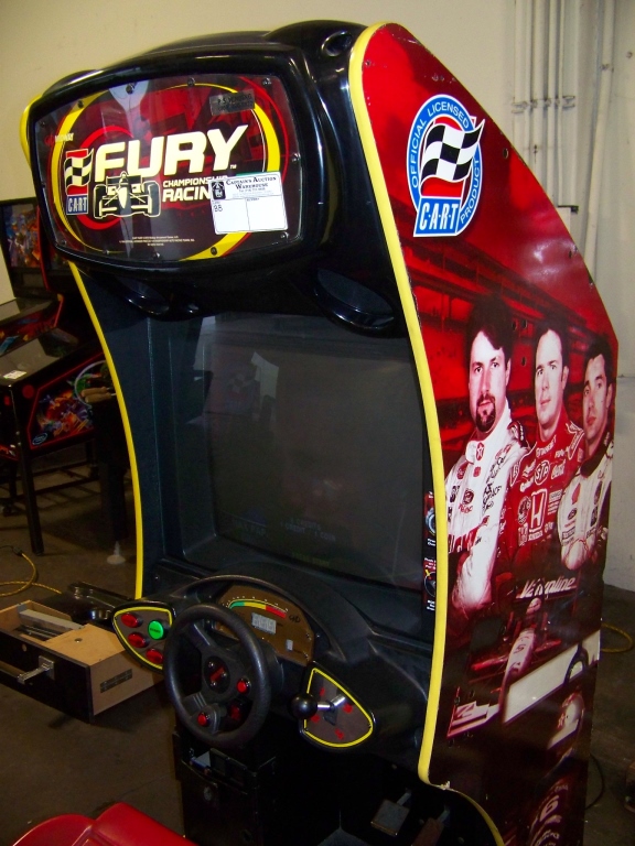 CART FURY RACING SITDOWN ARCADE GAME MIDWAY Item is in used condition ...